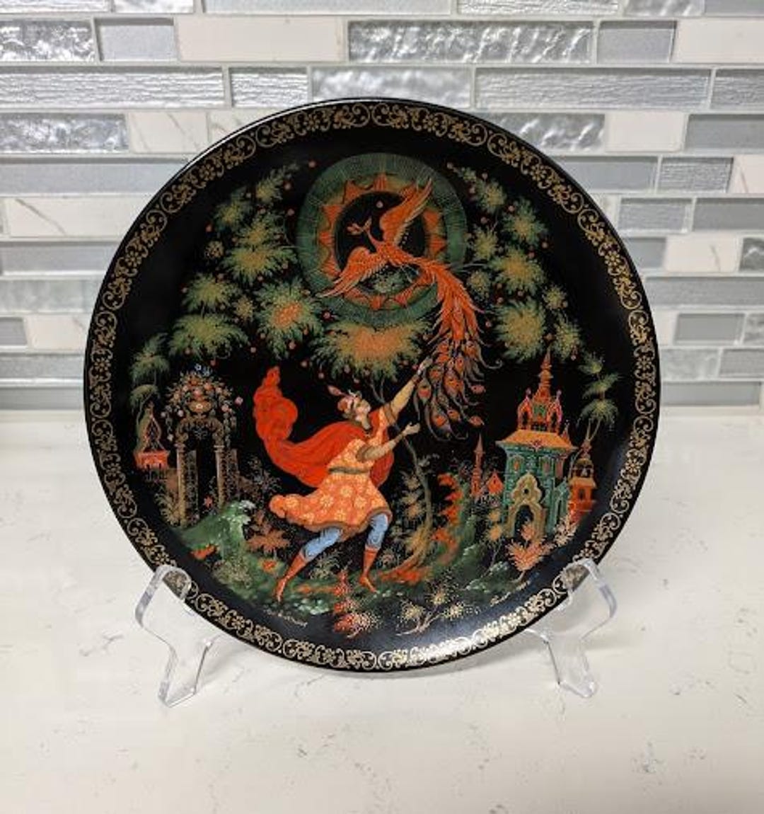 Russian Folklore 1990 Ivan and the Firebird Bradex Collector Plate 7.75 ...