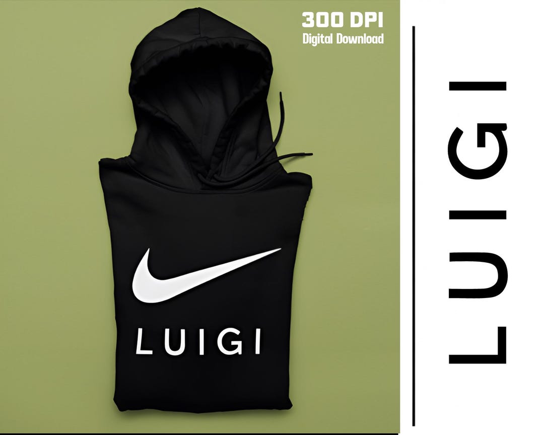 Luigi Swoosh PNG – Instant Download - Etsy UK
