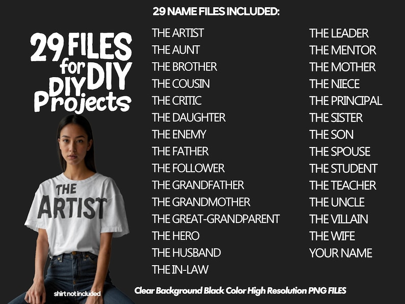 29 Archetypes PNG Bundle – Printable Wall Art & DIY Designs (digital ...