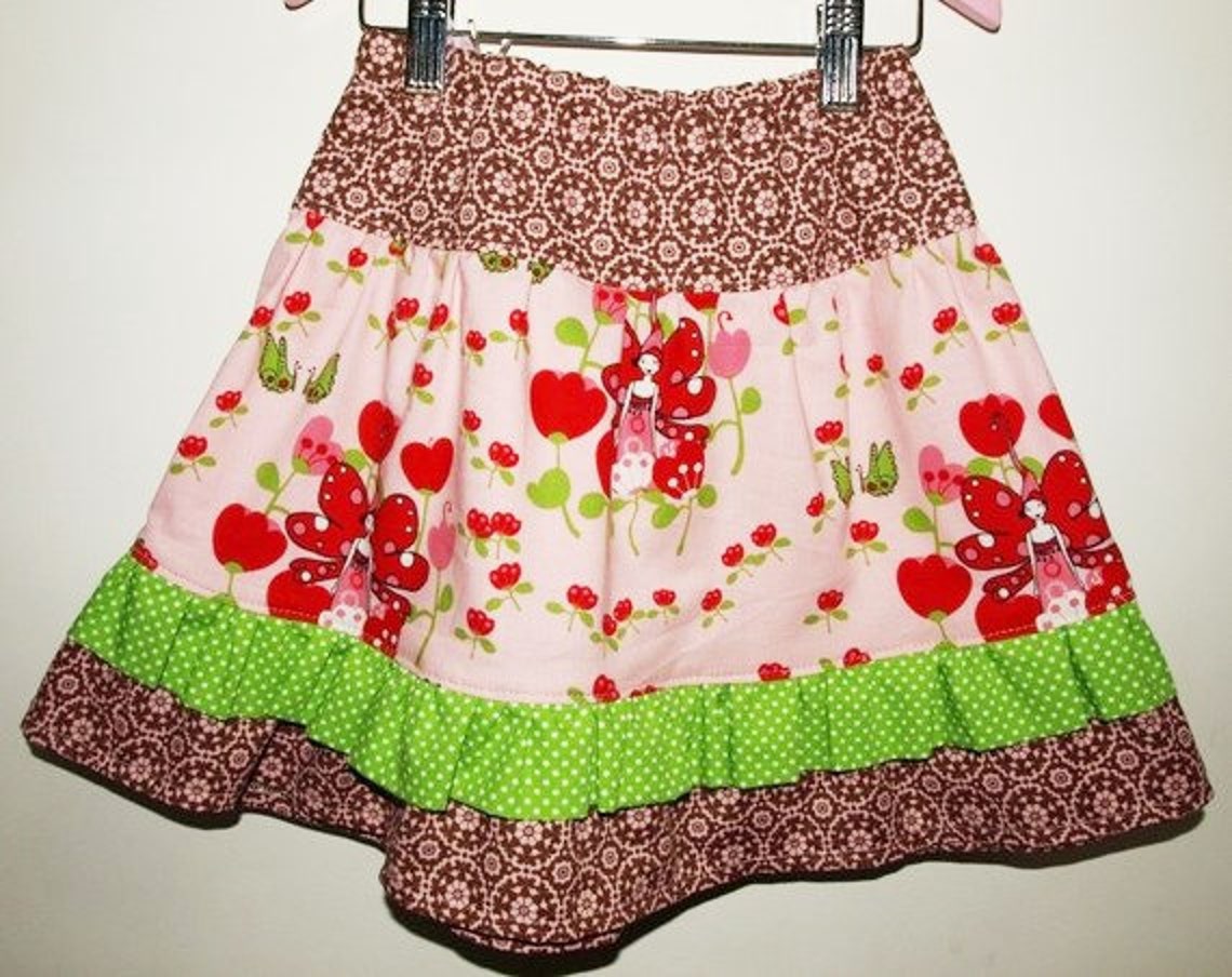 Twirl Skirt Pattern Tiered Skirt Girls Skirt Pattern Easy - Etsy