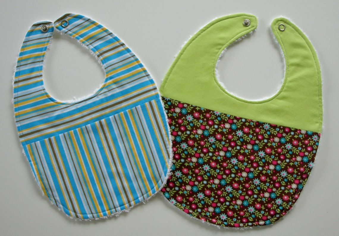 Baby Bib Tutorial Baby Sewing Pattern 2 Sizes 4 Bibs to | Etsy