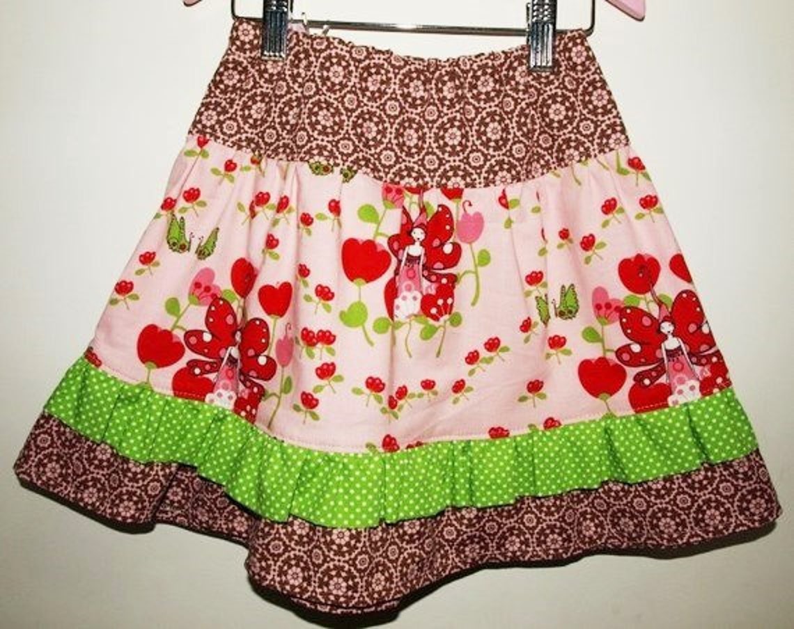 Easy Sewing Pattern, Girls Skirt Pattern, Girl PDF Sewing Pattern ...