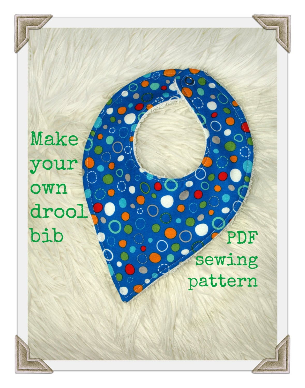 Bandana bib pattern Drool bib pattern Baby bandana bib Bib | Etsy