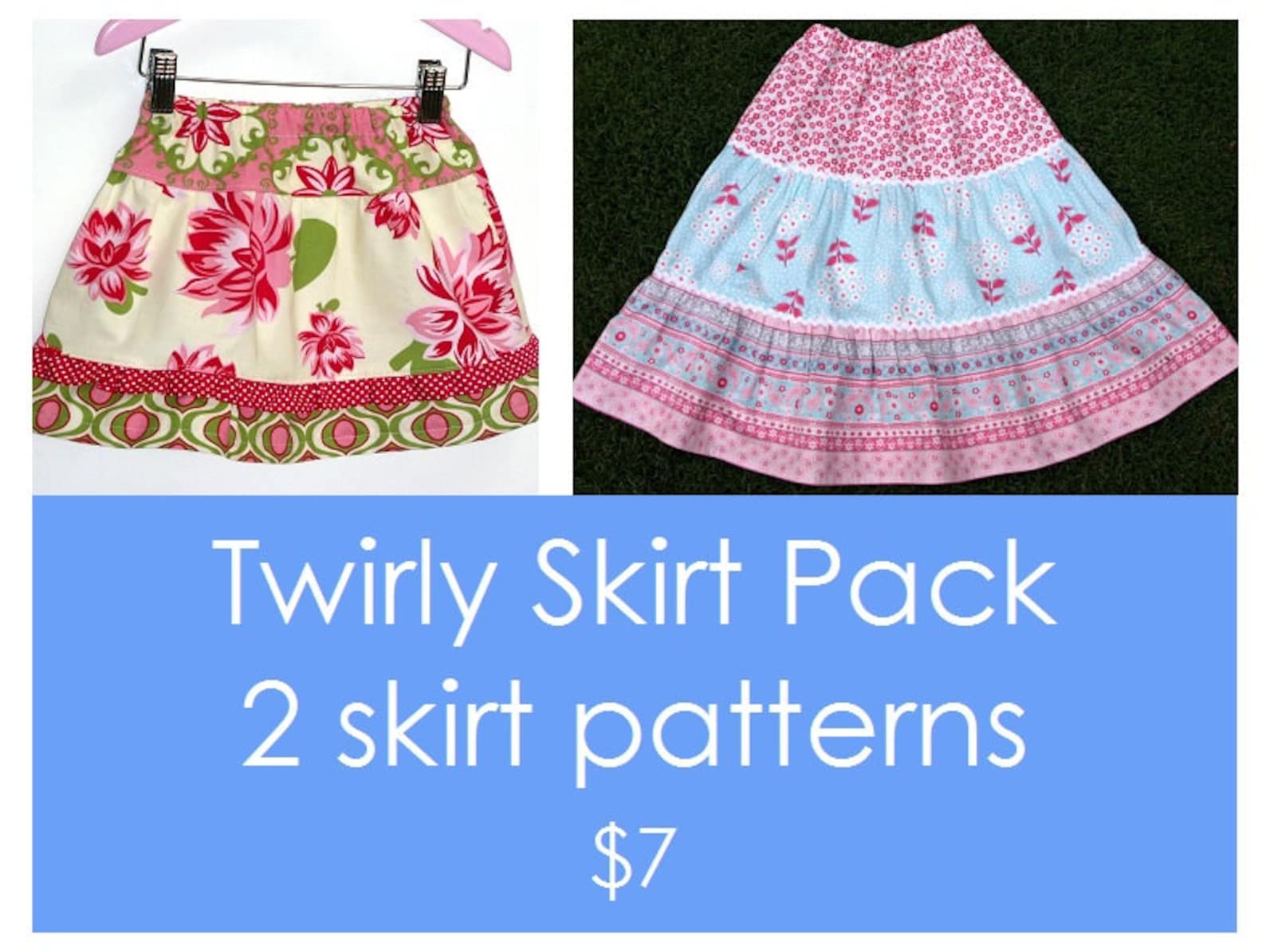 Girls Twirl Skirt Pattern, Easy Ruffle Skirt, Toddler Sizes (PDF ...