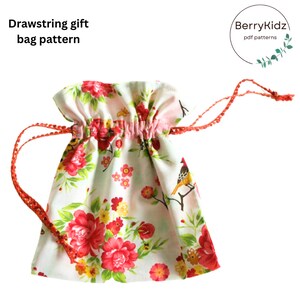 Drawstring Bag Pattern Gift Bag Pattern Bag Sewing Pattern - Etsy