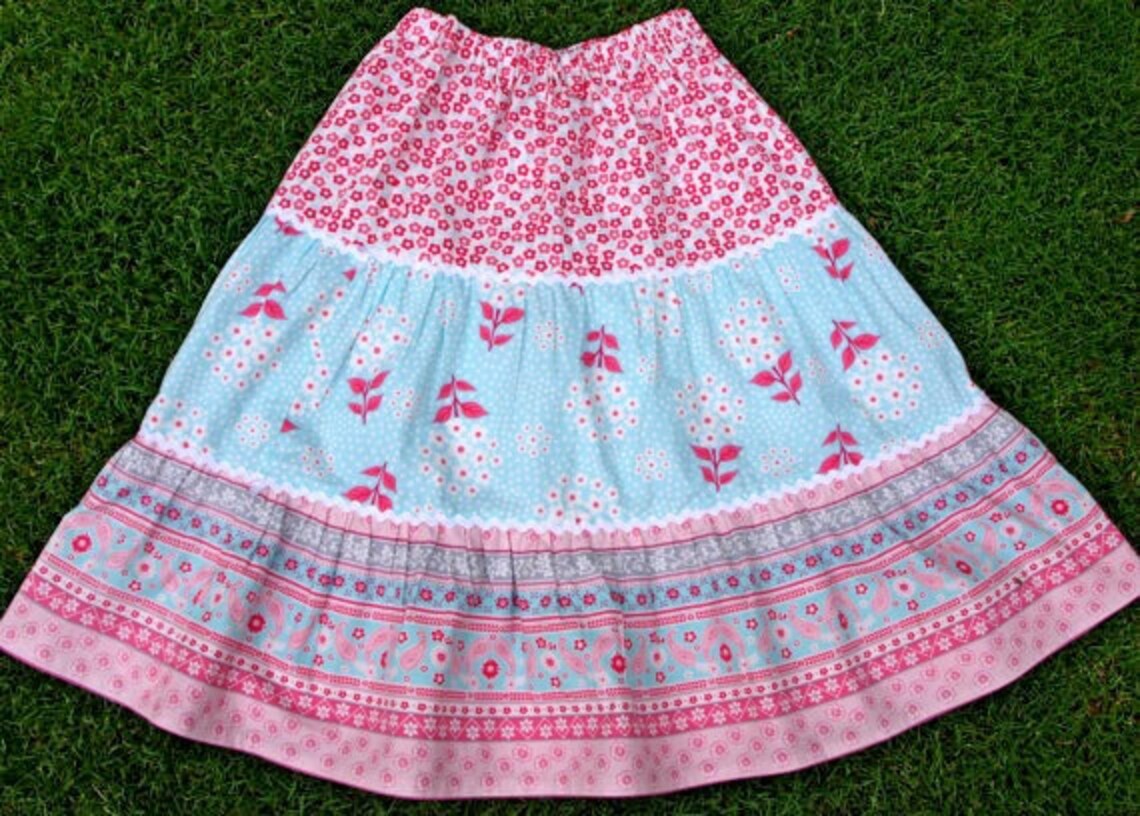 Girls Twirl Skirt Pattern, Easy Ruffle Skirt, Toddler Sizes (PDF ...