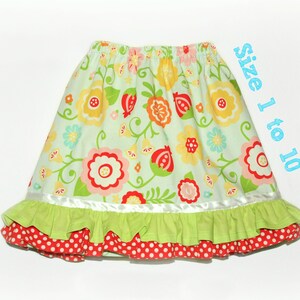 Girls Ruffle Skirt Pattern, Toddler Pattern, Childrens Sewing Pattern ...