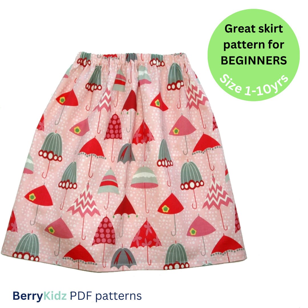 Girls Skirt Pattern Pdf, Twirl Skirt Pattern, Toddler Pattern, Easy ...