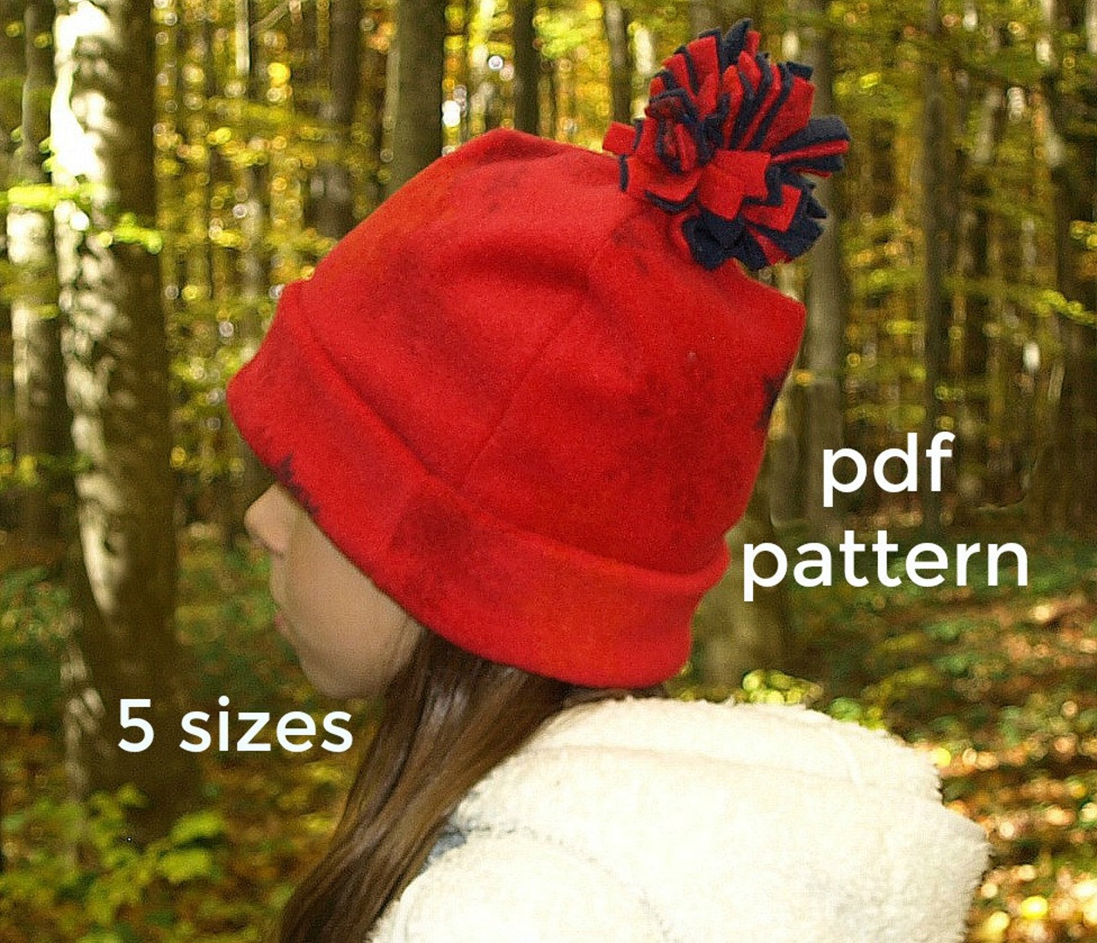 Beanie Sewing Pattern S123 Easy Beanie Pattern Sewing Kids | Etsy