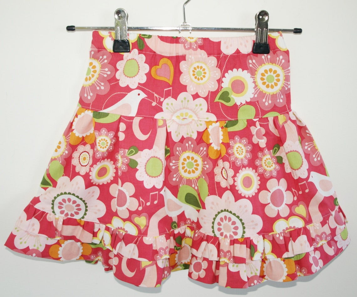 Twirl Skirt Pattern Tiered Skirt Girls Skirt Pattern Easy - Etsy