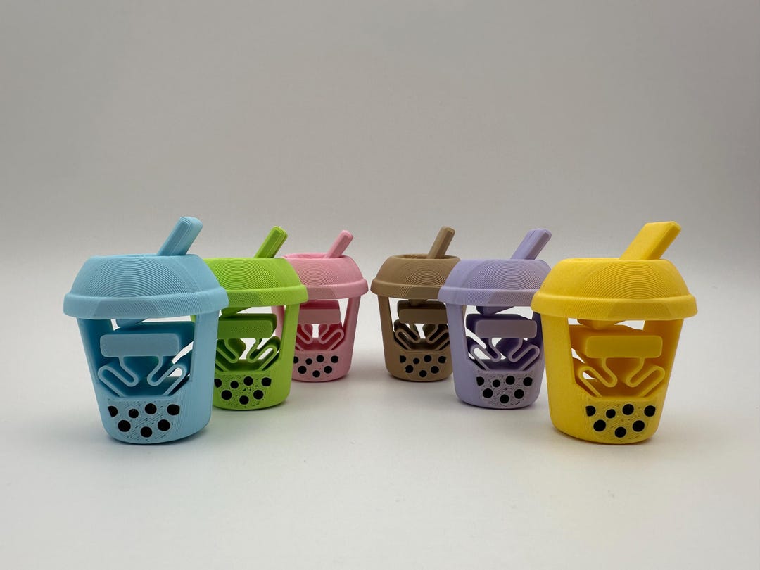 Boba Tea Fidget Toy | Keychain | Fun, Stress-relieving - Etsy