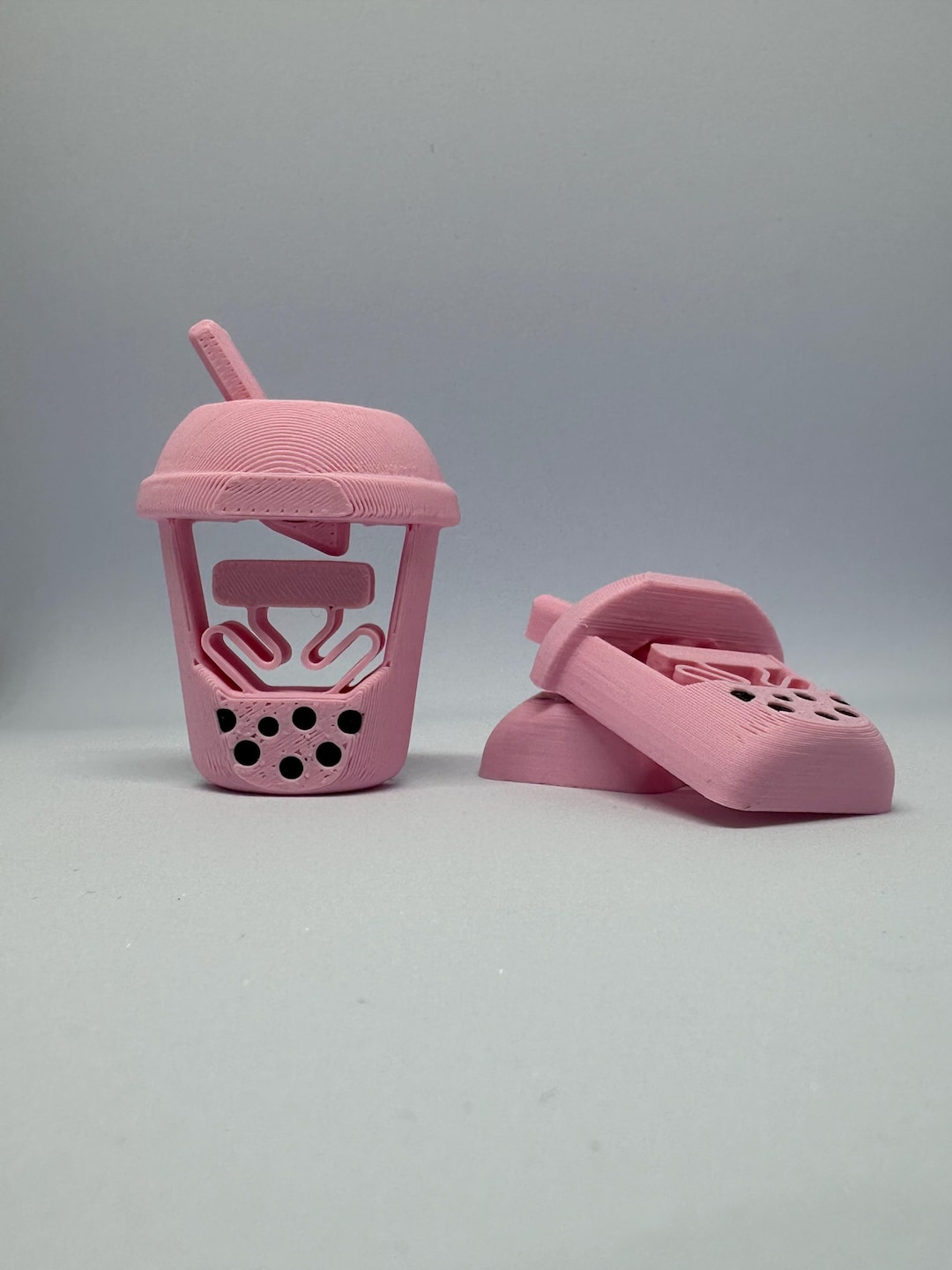 Pink Boba Tea Fidget Toy | Fun, Stress-relieving, 3D Printed Delight - Etsy