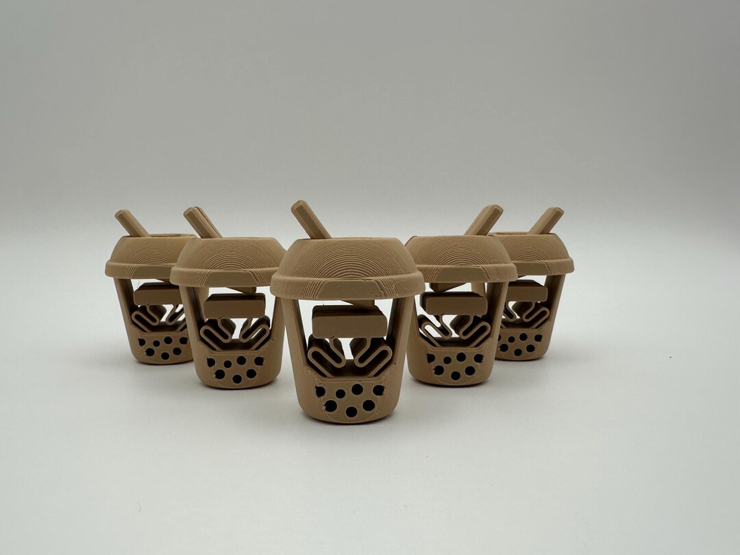 Double Sided Boba Tea Fidget Toy | Fun, Stress-relieving, 3D Printed ...