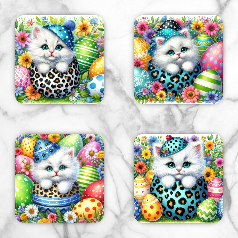 Leopard Eggs Sublimation Transfer Sheet: 4" Square Coaster Prints-not A ...