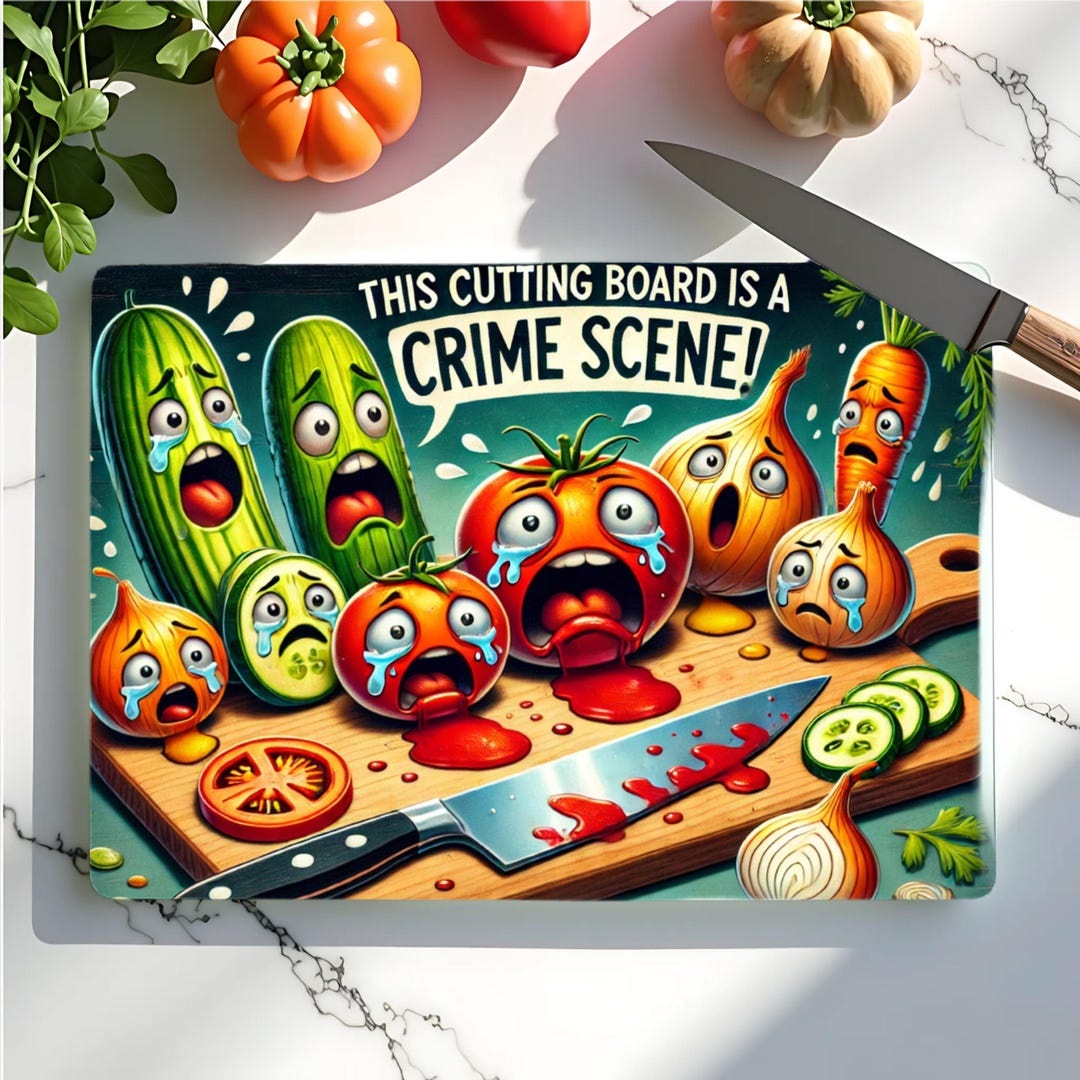 Crime Scene Sublimation Transfer Sheet: Cutting Board - Ready to Press ...