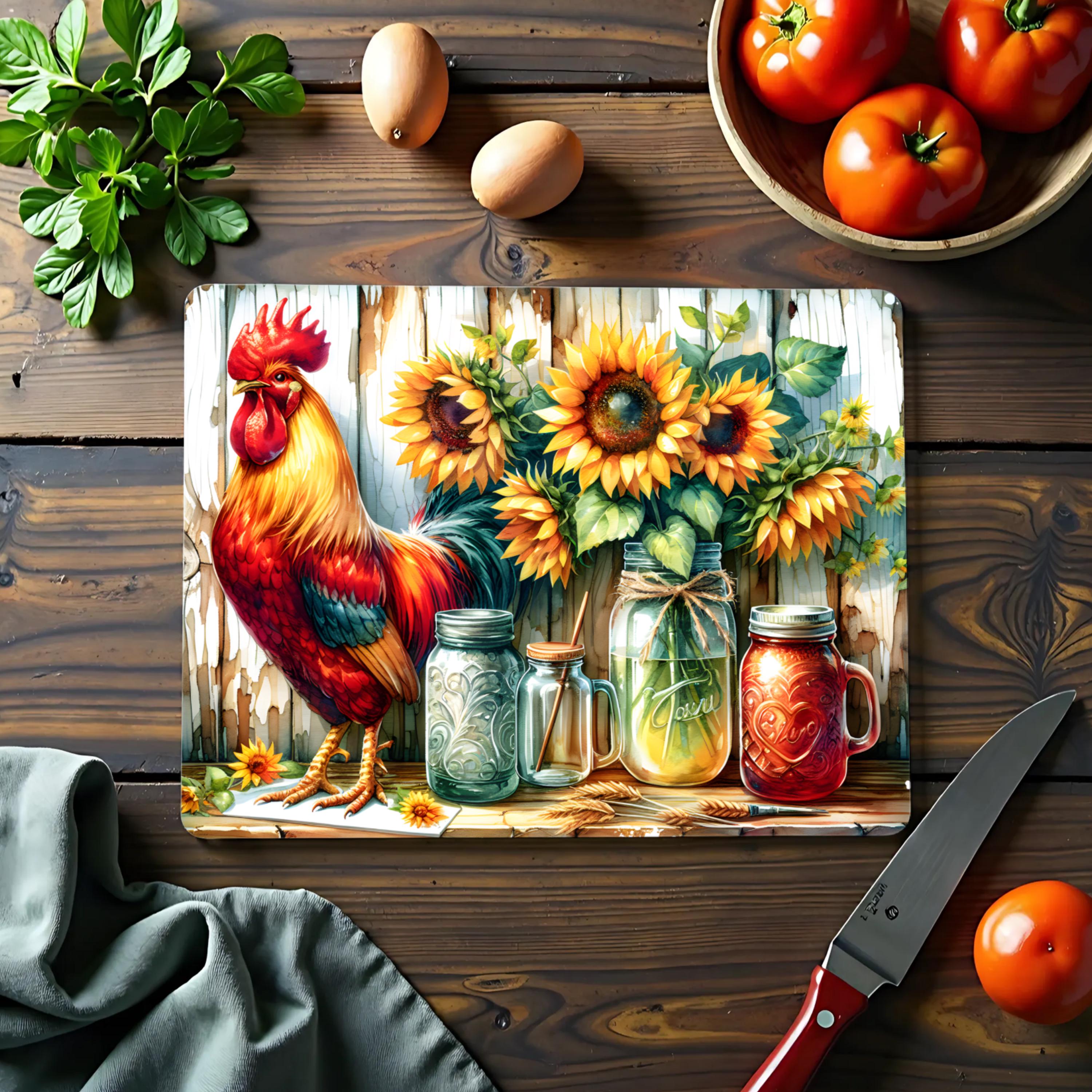 Sunflower Jars Sublimation Transfer Sheet: Cutting Board - Ready to ...