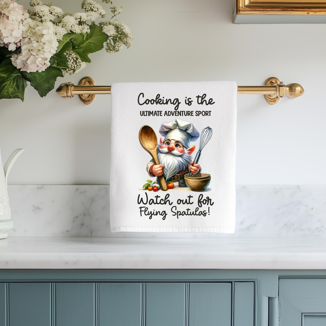 Flying Spatulas Place Sublimation Transfer Sheet: Kitchen Towel Print ...