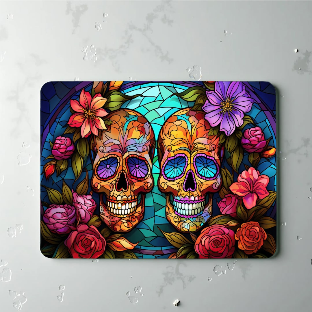 Happy Skulls Sublimation Transfer Sheet: 11"x8" Cutting Board - Ready ...