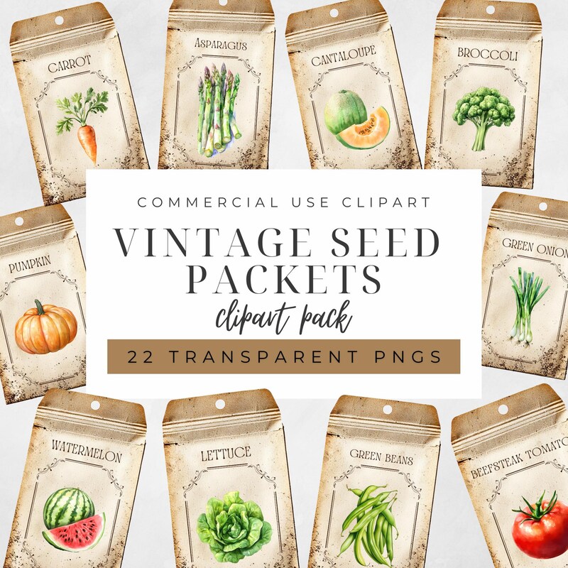 Seeds Packets - Etsy