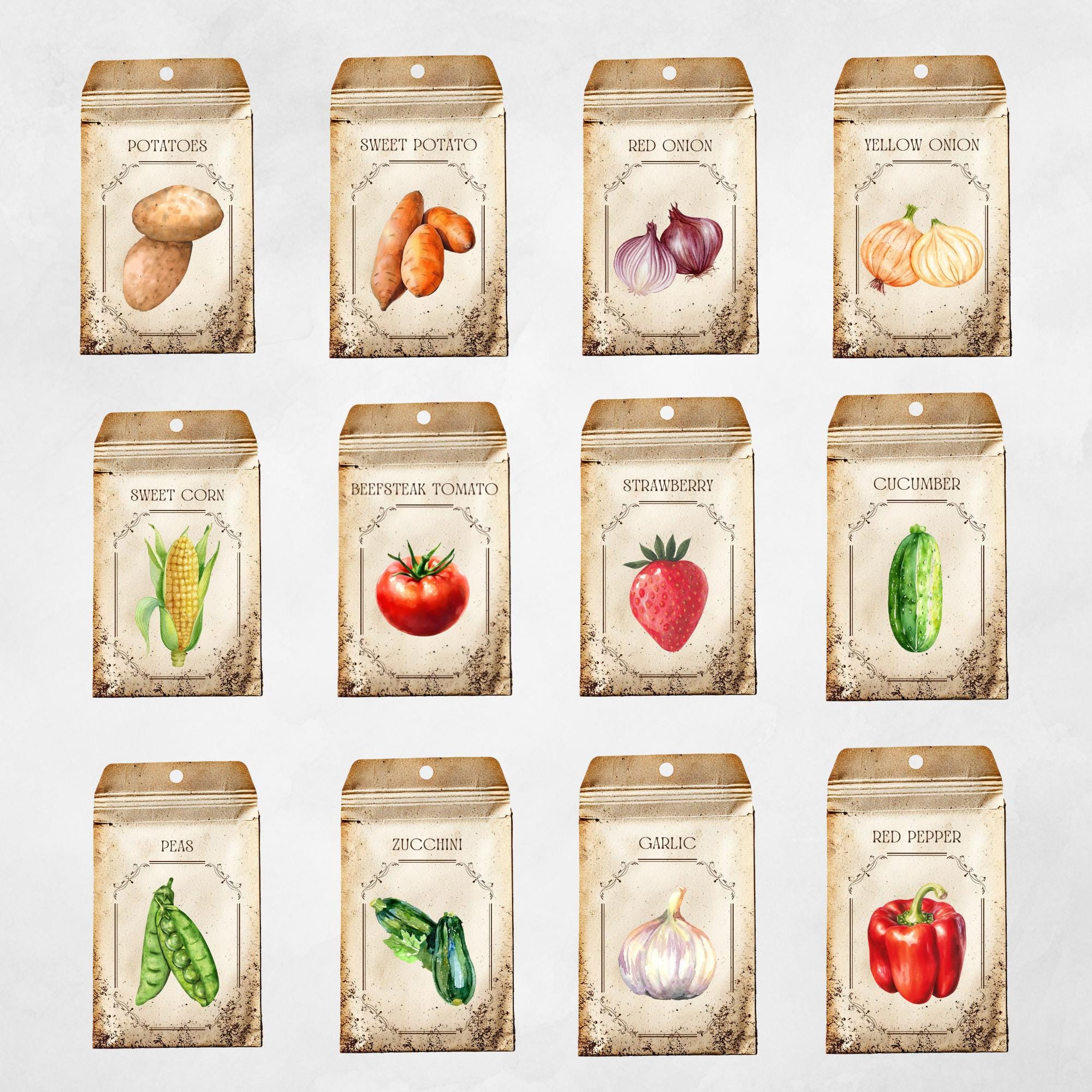 Vintage Seed Packet Clipart | PNG Clipart | Gardening Clipart ...