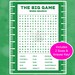 Super Bowl Watch Party Big Game Football Word Search Instant Printable ...