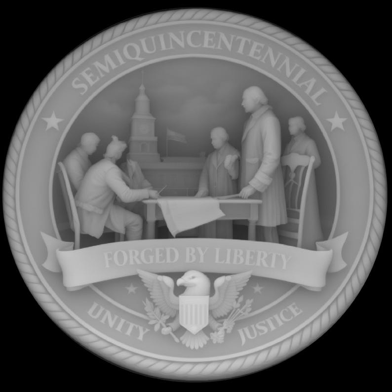 250th Anniversary US Challenge Coin Design Digital Download – Forged by ...