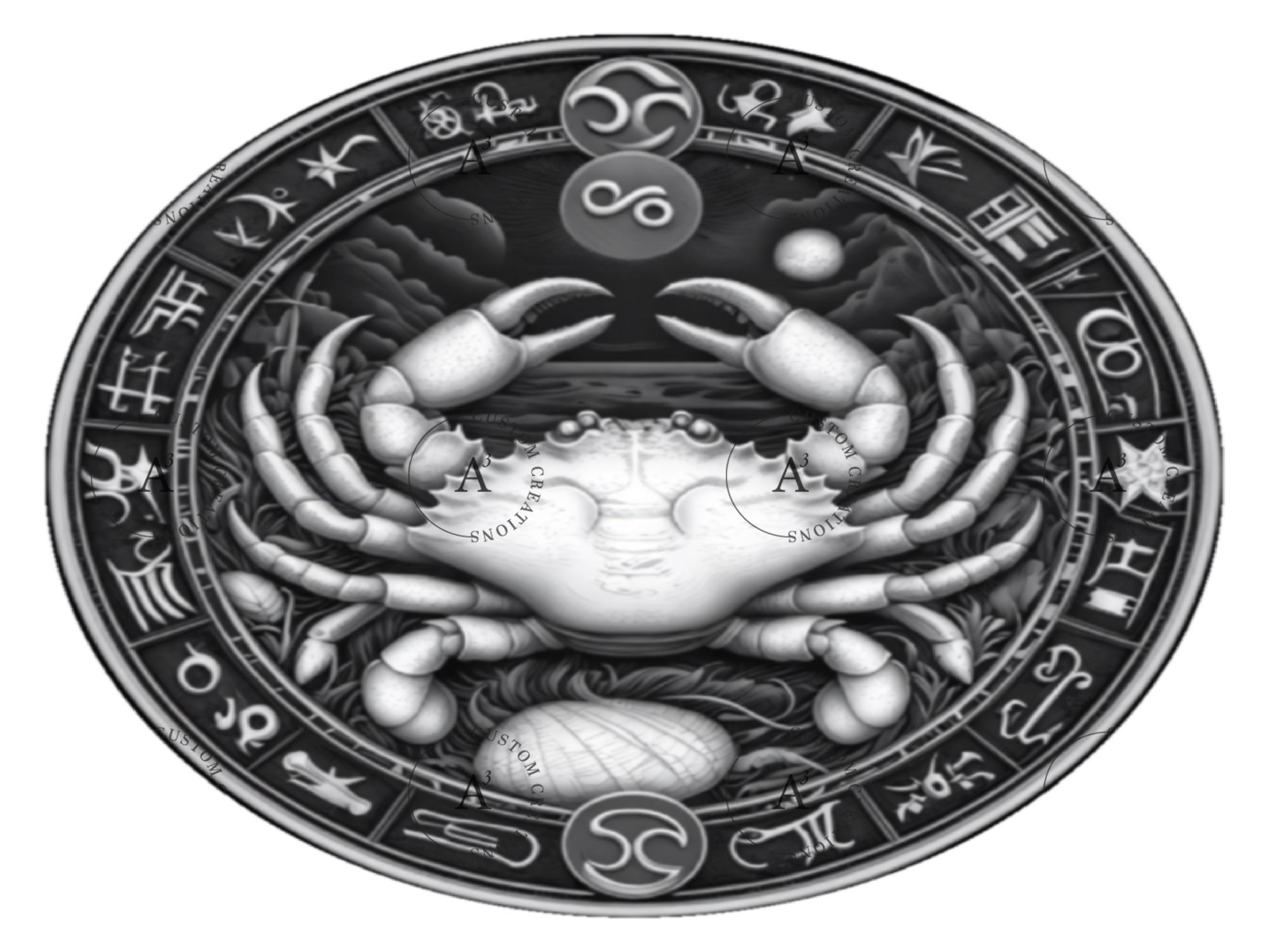 Grayscale Depth Map for 3D Cancer Engraving | Challenge Coin Laser ...