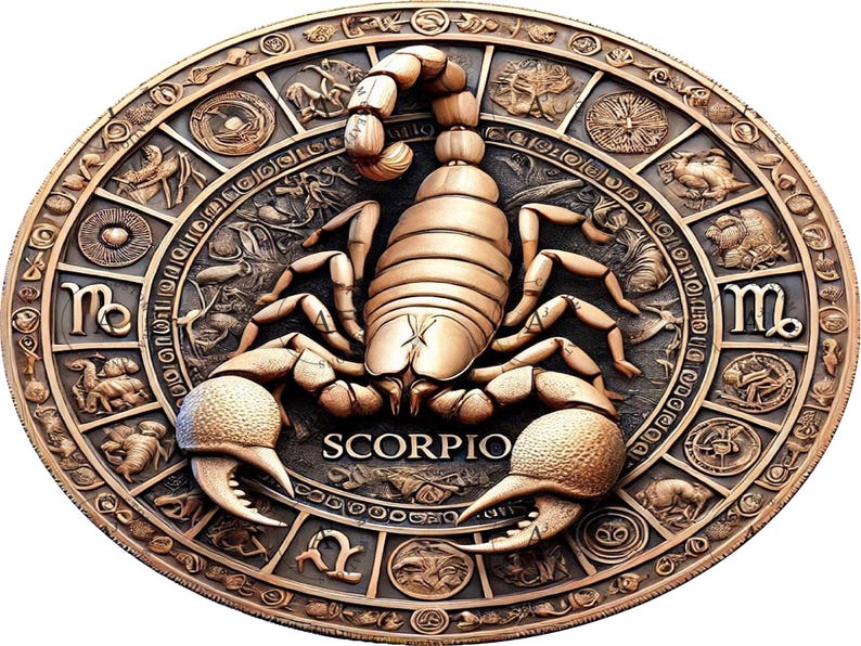 Buy Scorpio 3D Depth Map for Laser Engraving | Detailed Grayscale ...