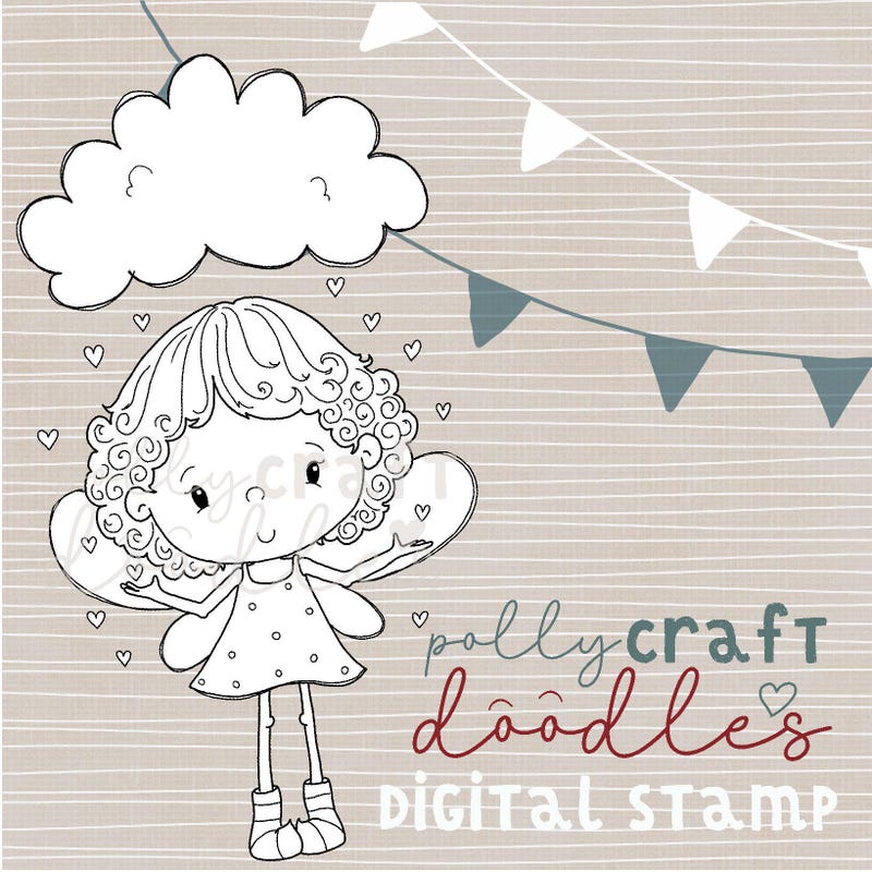 Fairy Digi Stamps - Etsy