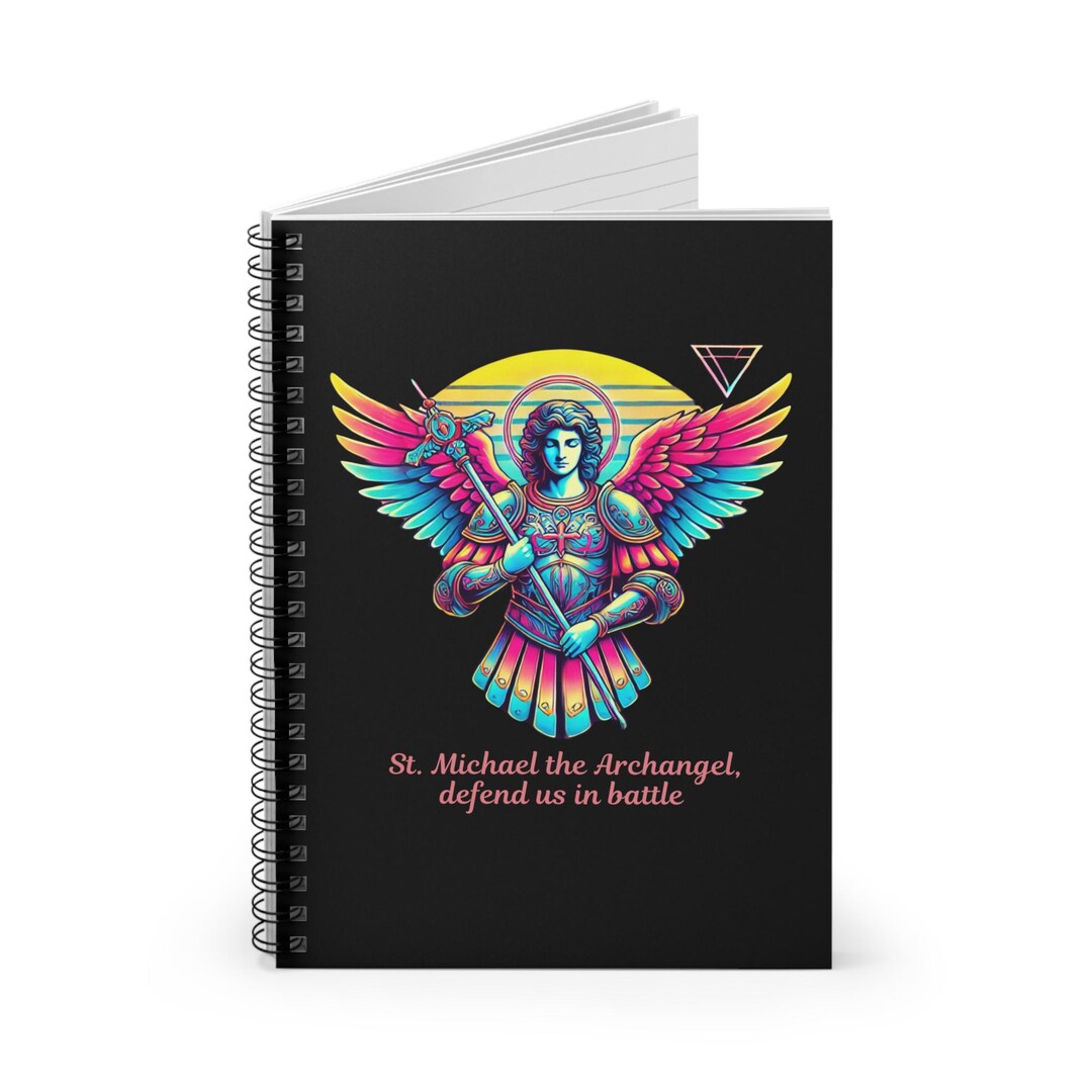 St. Michael the Archangel Spiral Notebook - Etsy