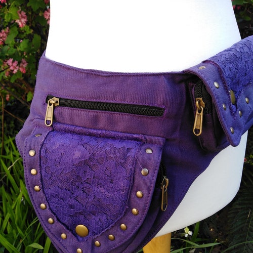 Pink Magenta Pixie Money Pocket Belt Bum Bag Festival Goth - Etsy