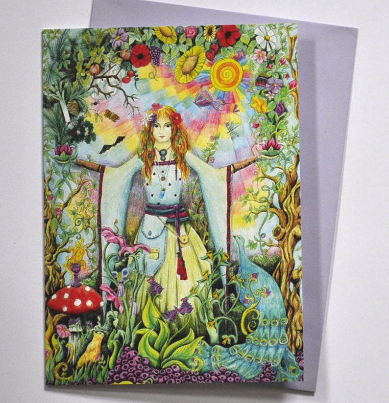 Goddess Greeting Card Gothic Pre Raphelite Medieval Birthday - Etsy