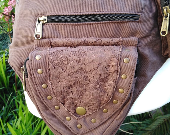 Brown Pixie Money Pocket Belt Bum Bag Festival Goth Fairy | Etsy