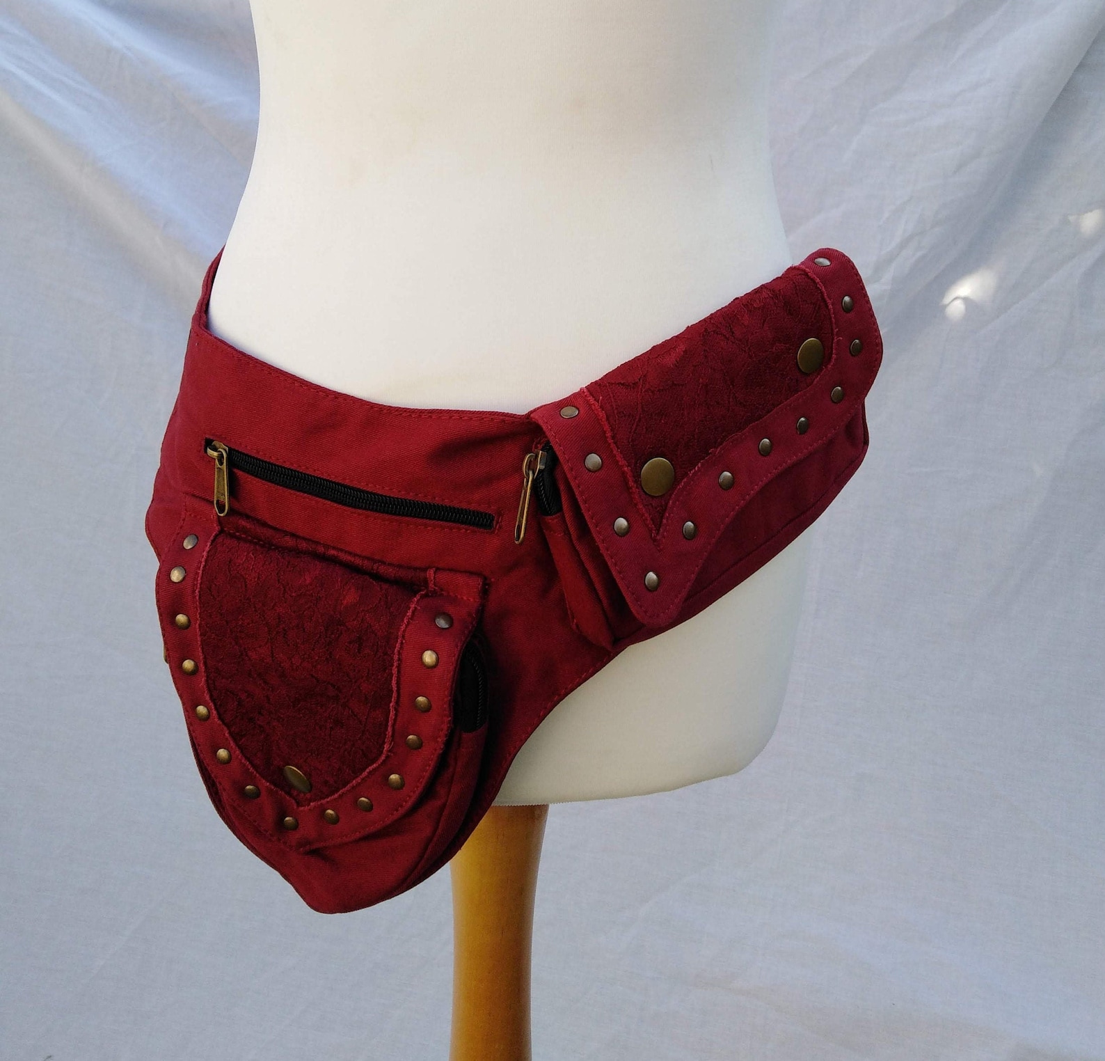 Pink Magenta Pixie Money Pocket Belt Bum Bag Festival Goth - Etsy