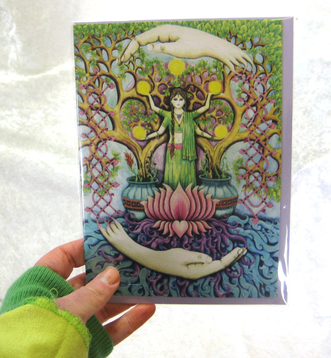 Namaste Greetings Card Meditation - Etsy UK