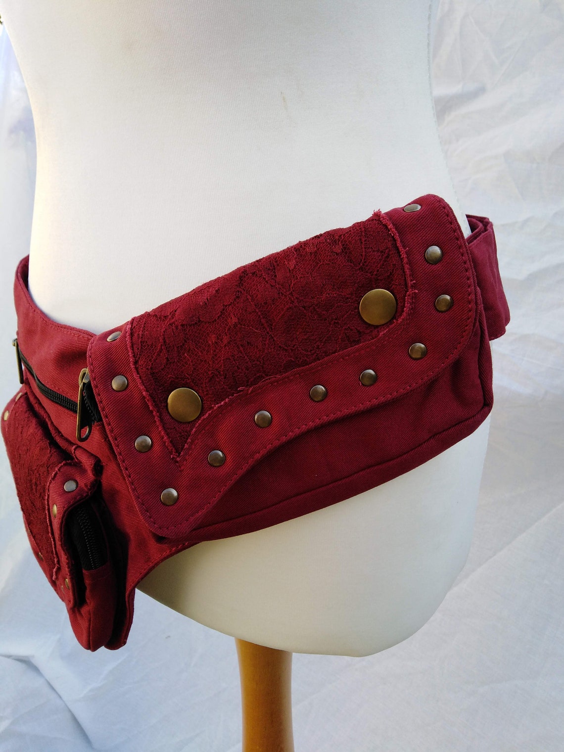 Pink magenta Pixie Money pocket belt bum bag festival goth | Etsy