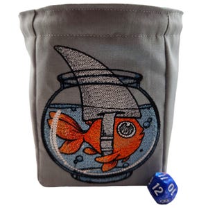 Goldfish Shark Dice Bag, Dice Pouch, Role Playing Games. Dnd - Etsy