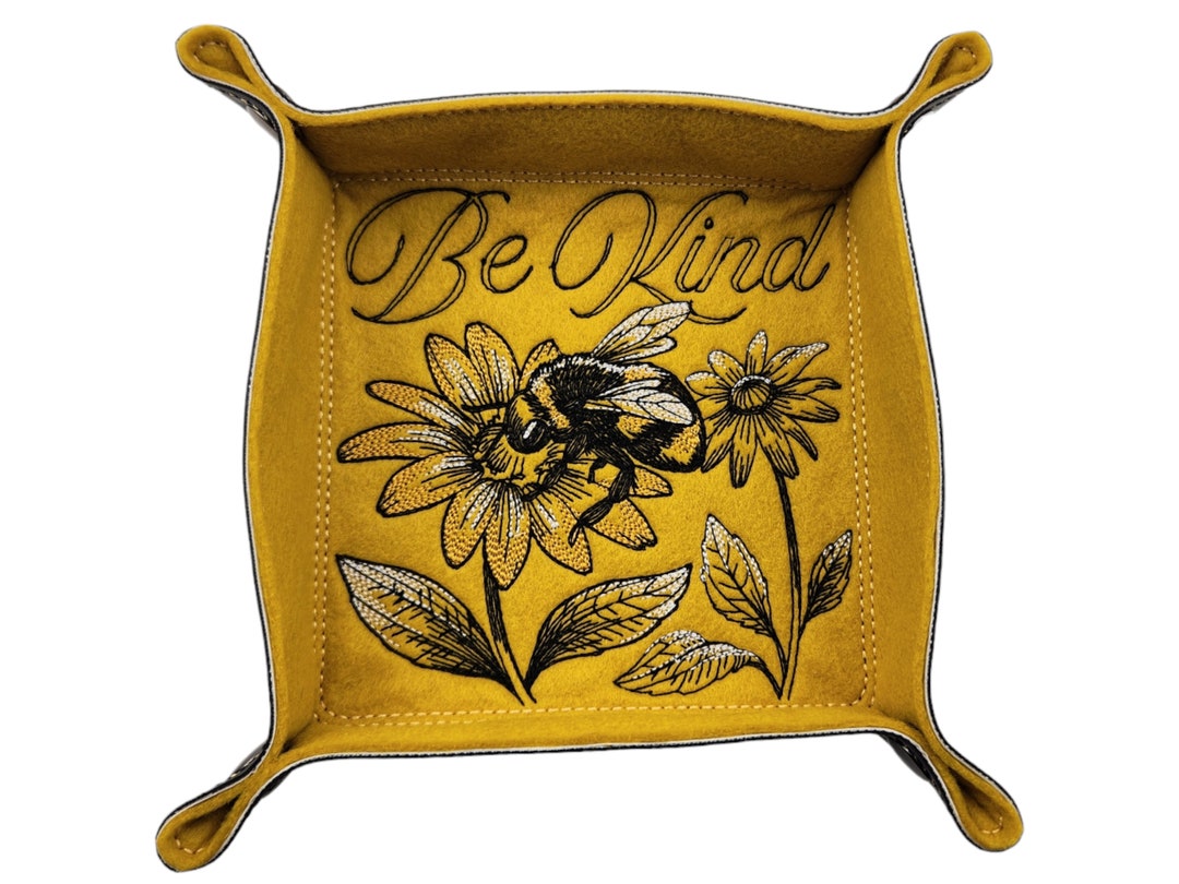 Be Kind Bee Dice Tray Collapsible Dice Rolling Tray Dnd Game - Etsy
