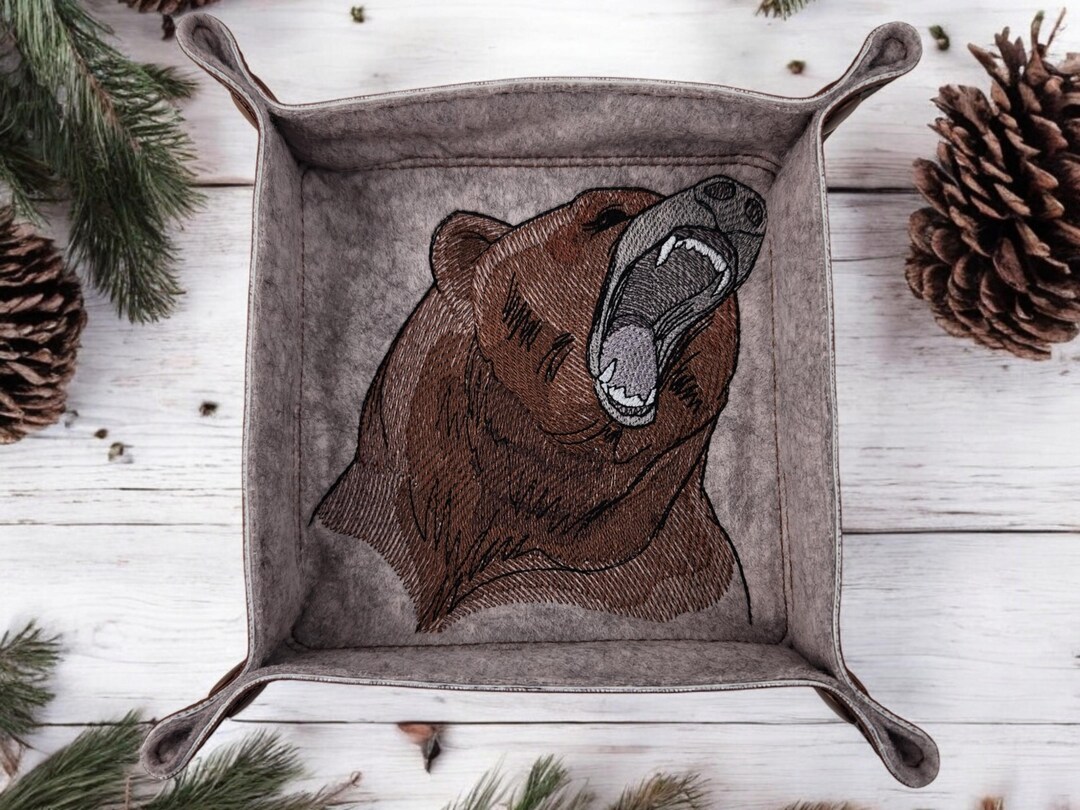 Roaring Bear Dice Tray, Dnd Game Accessory, Board Game Accessory ...