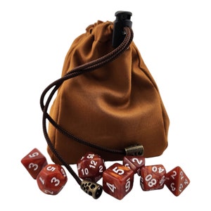 Fox Gift Set for Gaming, Fox Dice Tray, Polyhedral Dice Set, Role ...