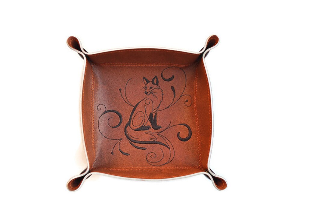 Fox Dice Tray Dice Rolling Tray Collapsible Tray Board Game - Etsy