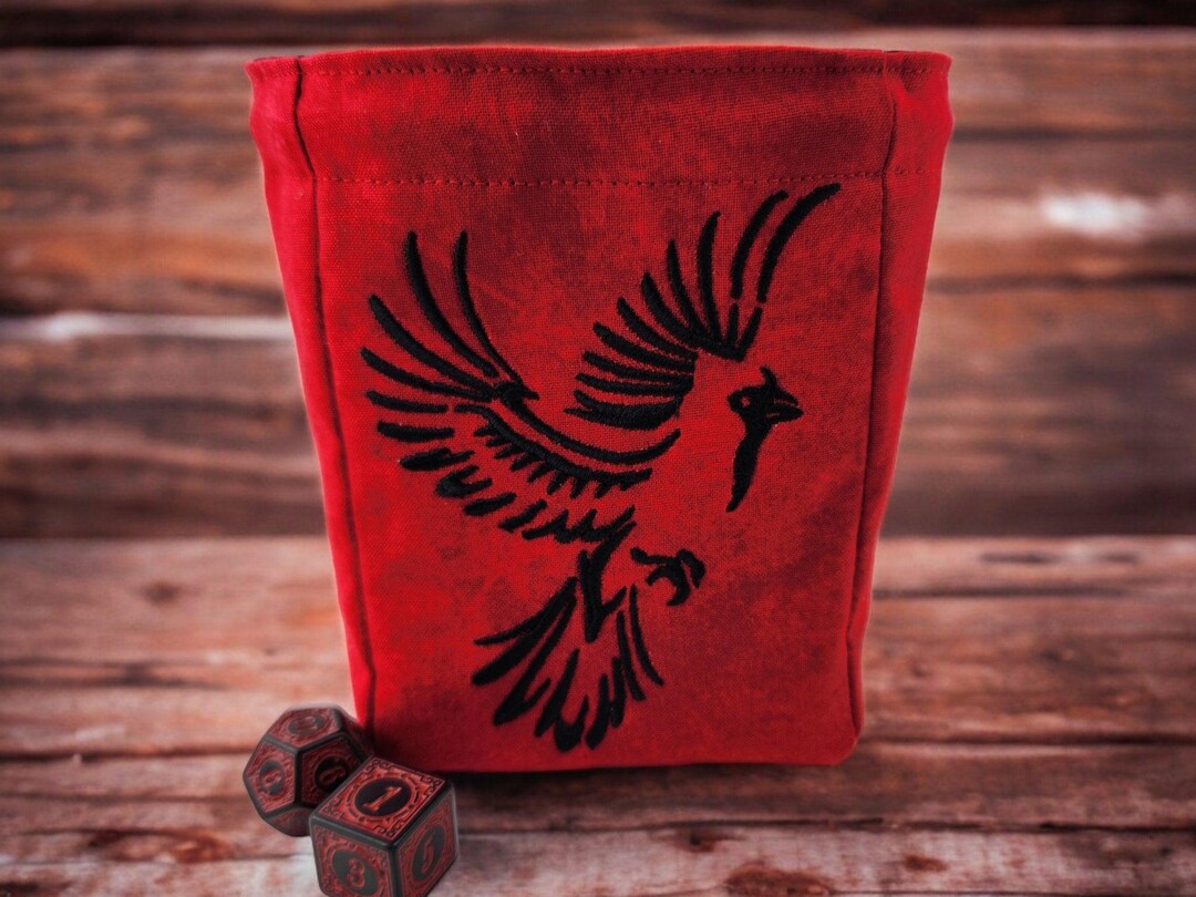 Cardinal Bird Dice Bag, TTRPG, Board Game Accessory - Etsy