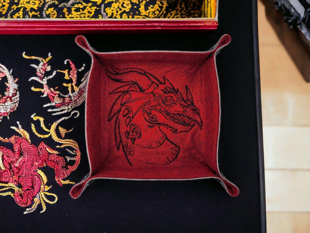 Dragon Tray, Dice Rolling Tray, Collapsible Tray, Board Game Accessory ...