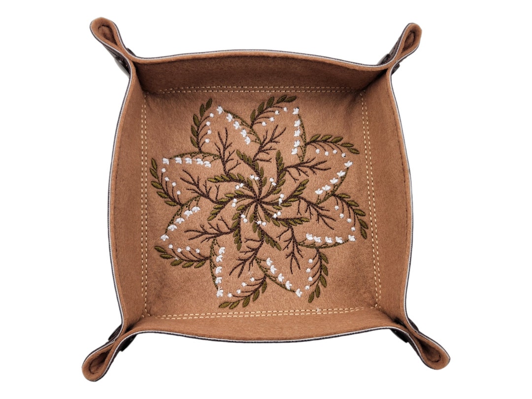 Botanical Pinwheel Dice Tray Dnd Game Accessory Board Game - Etsy