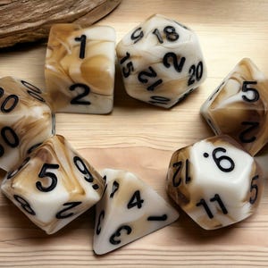 Latte Dice Gift Set, Gag Gift, Role Playing Gamer, TTRPG, Coffee ...