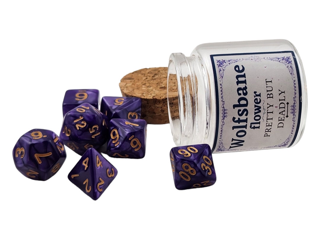 Wolfsbane Potion Dice Set, Dnd, TTRPG, Role Playing - Etsy