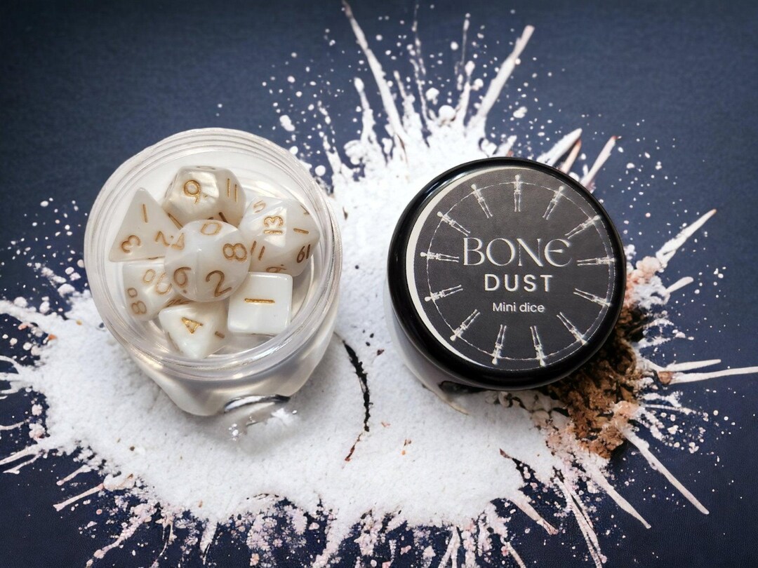 Mini Dice Gift Set, Bone Dust - Etsy