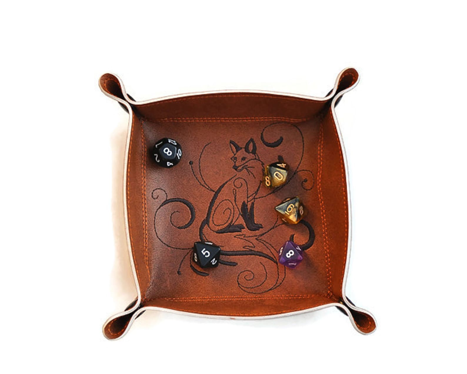 Fox Dice Tray Dice Rolling Tray Collapsible Tray Board Game | Etsy