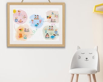Daily Routine for Children – Playful and Visual - Etsy