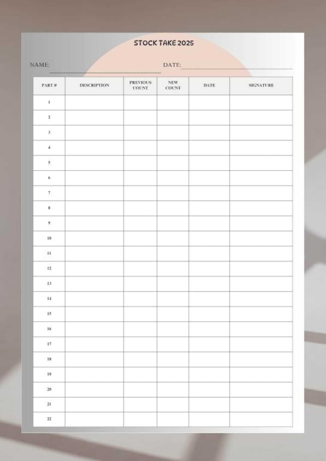 Stocktake Template – Easy-to-use Inventory Management Spreadsheet for ...